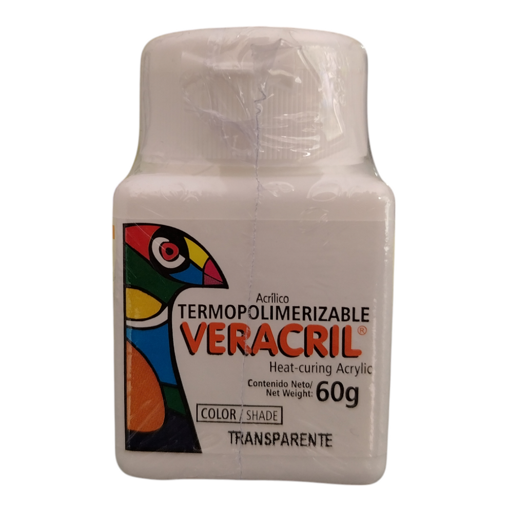 ACRILICO VERACRIL TERMO TRANSPARENTE 60G – Casa Comercial Dental House